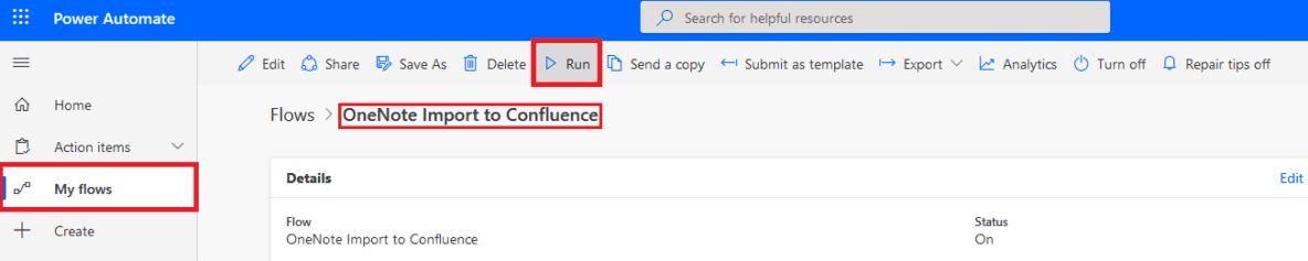 Use Microsoft Power Automate with Confluence